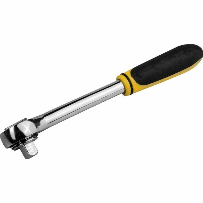 Трещотка для торцовых головок STAYER 1/2", 45 зубцов, Cr-V сталь
