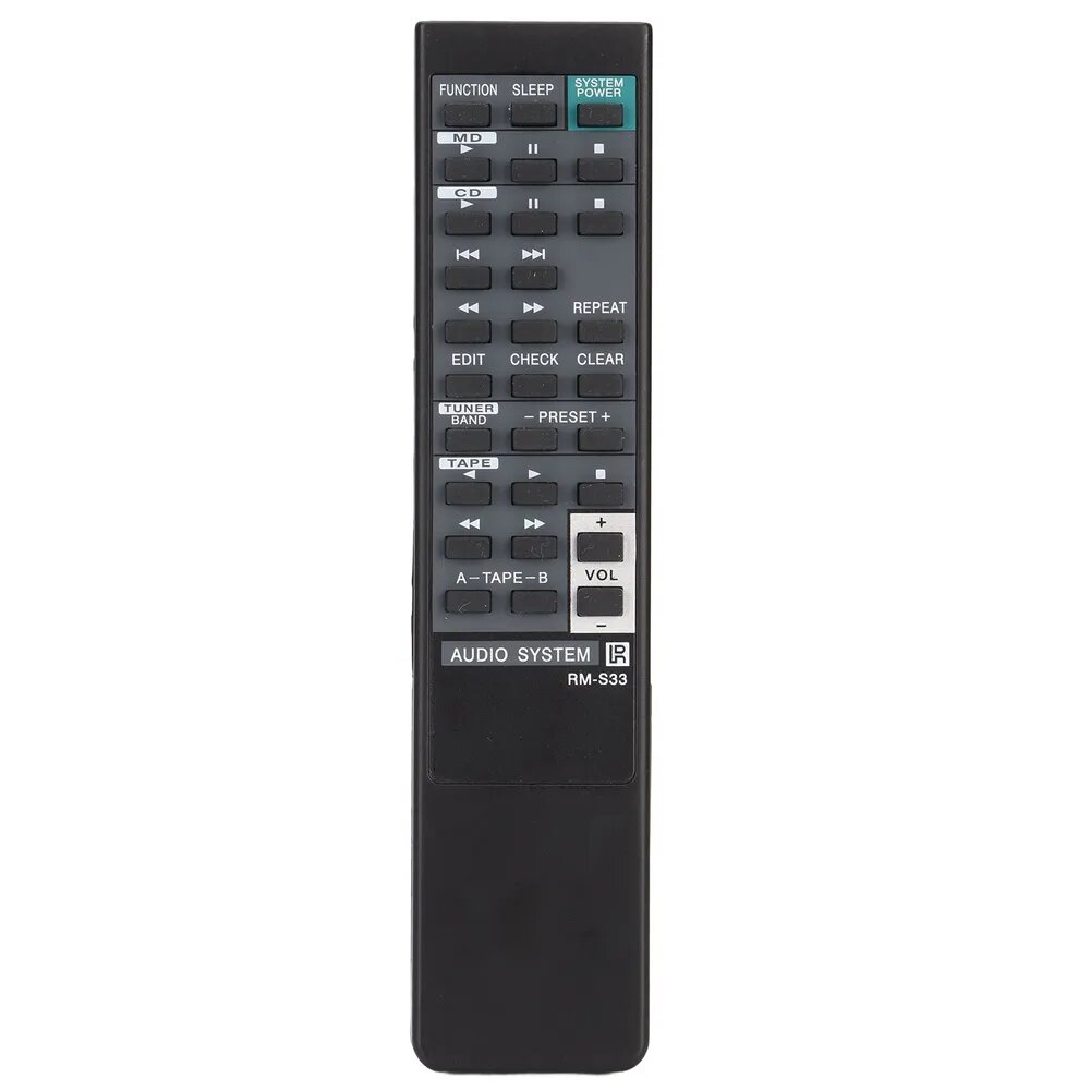 Пульт ДУ RM-S33 для аудиосистем Sony HCD-H801 MHC-S30, замена оригиналу