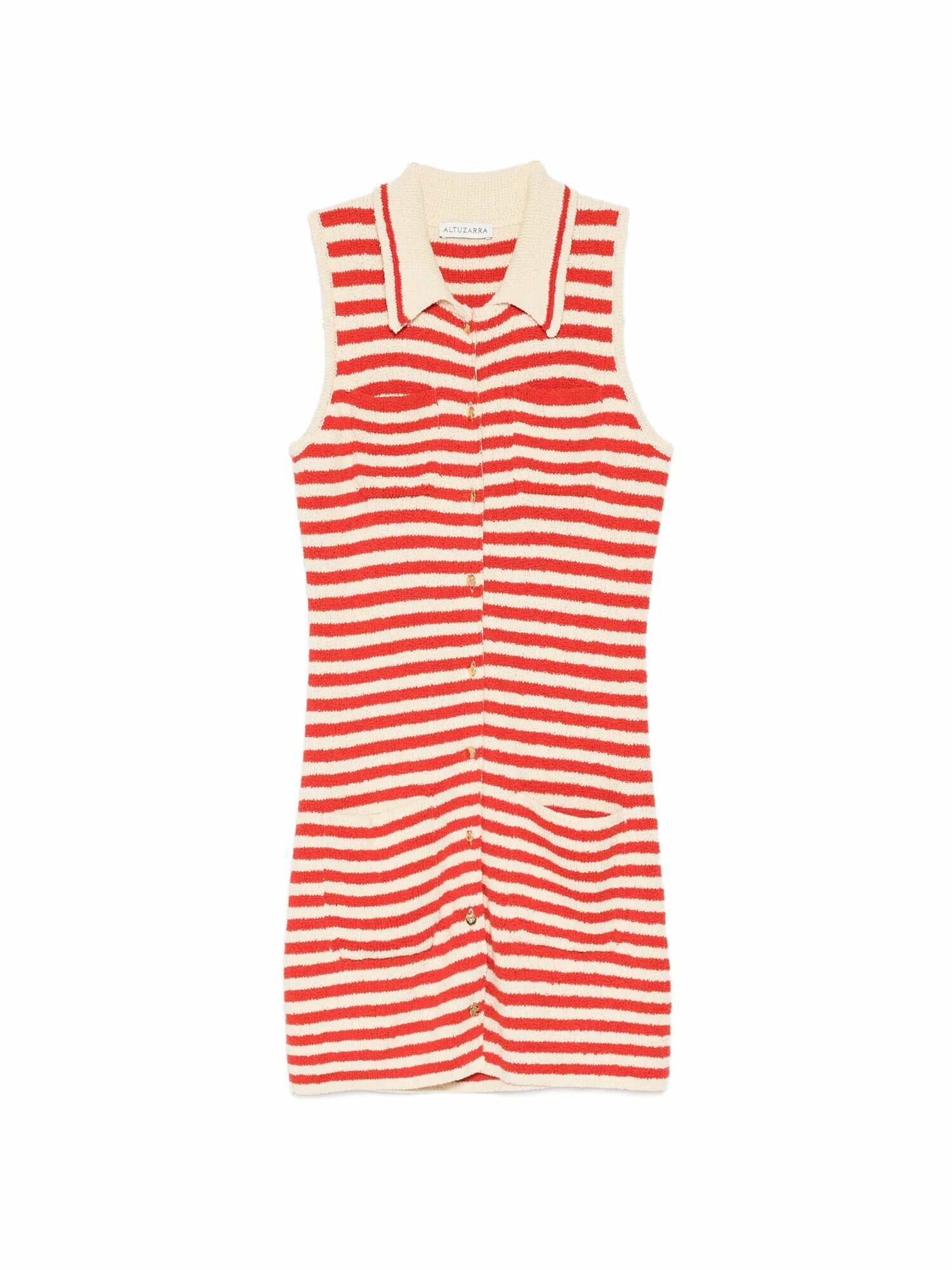 Платье Striped button-up dress