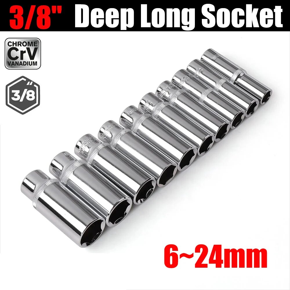 3/8" CRV Torx Deep Socket 10mm — фото 1