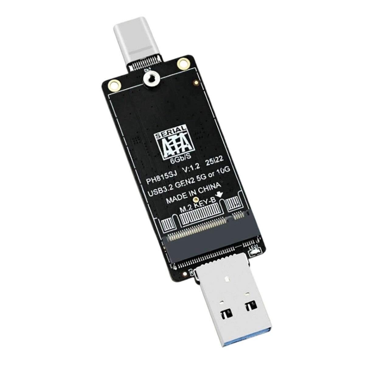 Плата-Адаптер Для Корпуса SSD-Накопителя M.2 NGFF SATA На USB-A Type-C внешний переходник M.2 SATA USB Type-C адаптер