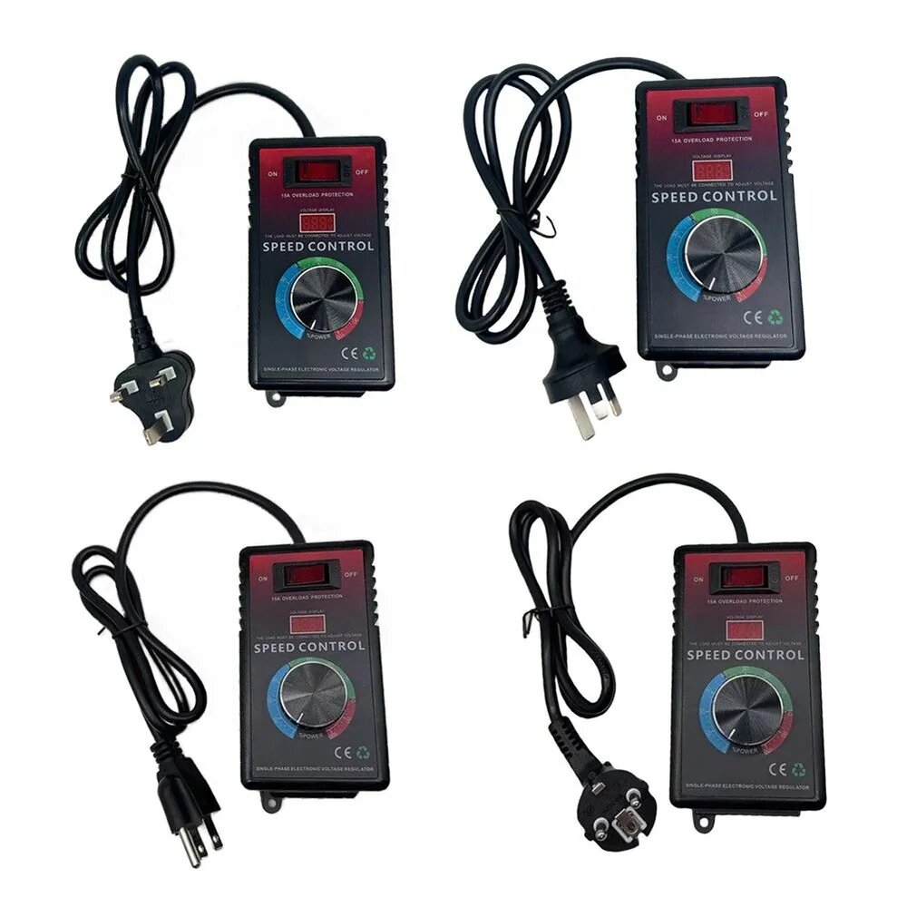 3-ступенчатый регулятор скорости двигателя переменного тока, 220V 15A 4000W регулятор переменной скорости