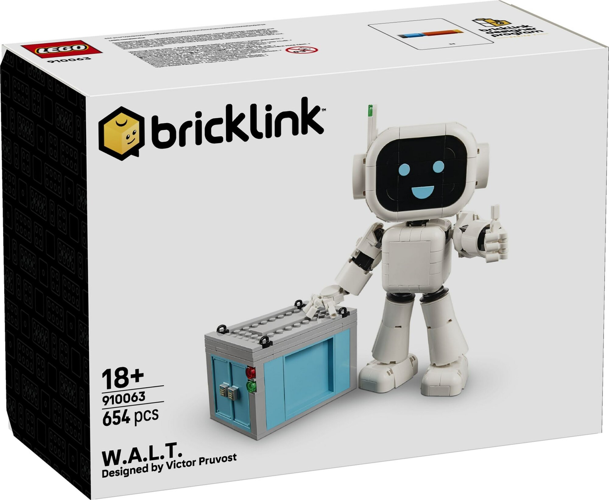 Конструктор LEGO Bricklink 910063 W.A.L.T, 654 детали, 18+, вольт