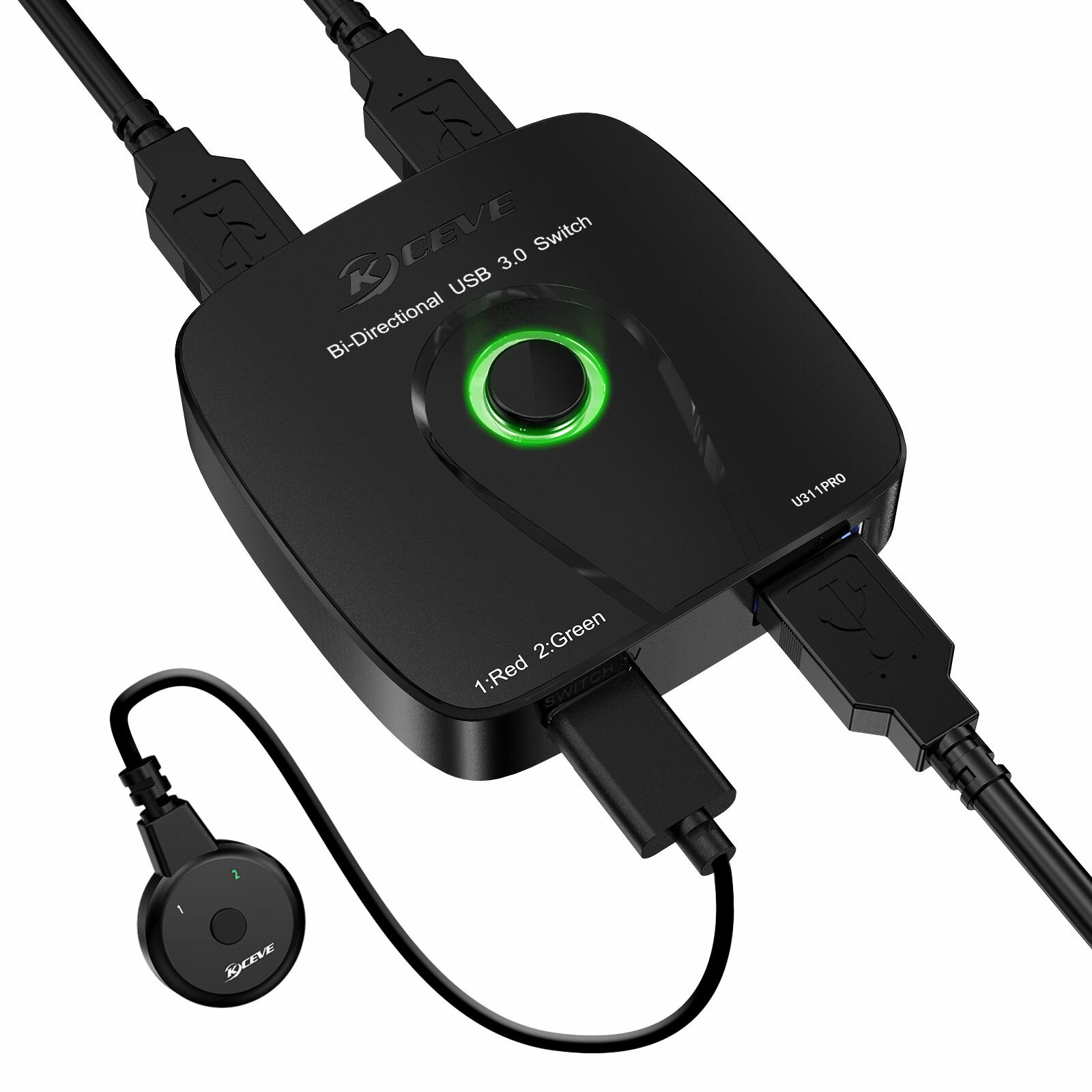Коммутатор AVE USBH 2х1 3.0 (PC Sharing Switch) USB 3.0 Bi-Directional, remote control