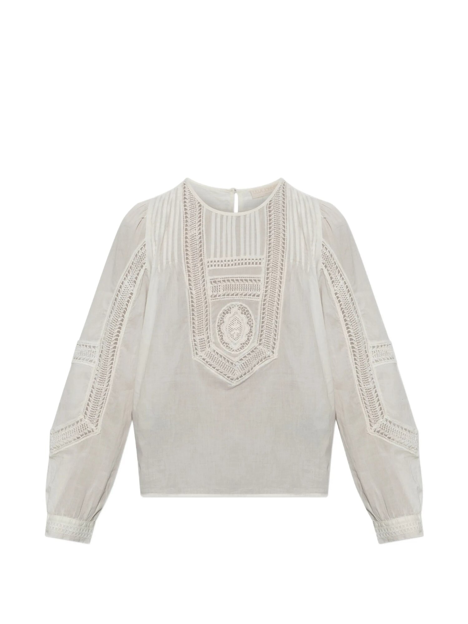 Топ Marlowe lace-trimmed cotton top
