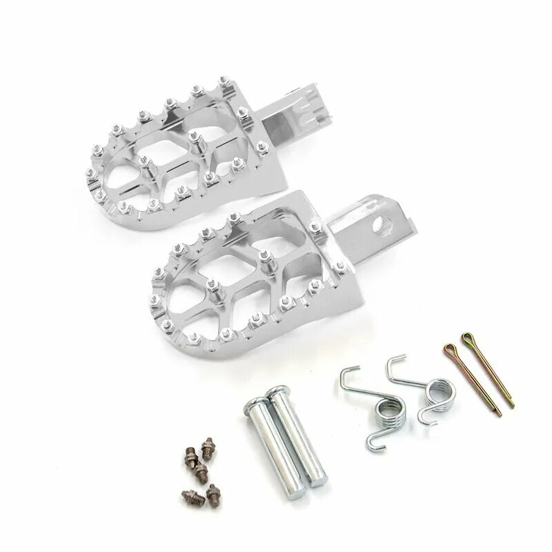 Подножки водителя (пеги) алюминиевые на питбайк кросс эндуро KAYO CRF TTR125 BSE APOLLO MX Ataki BSE