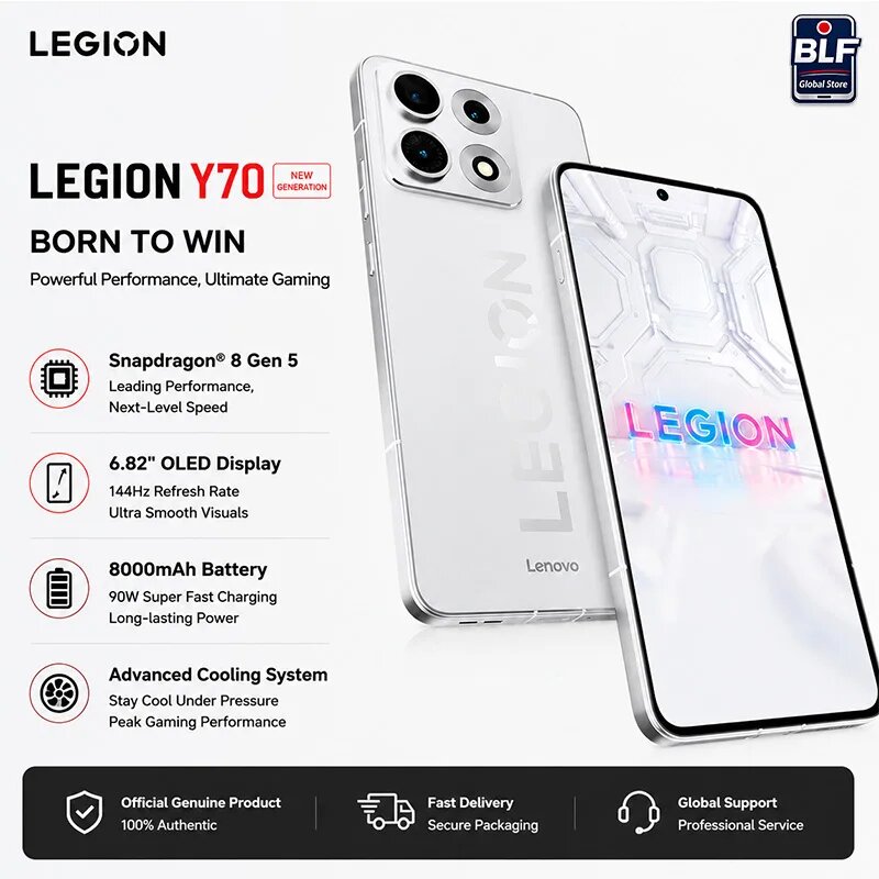 Смартфон Lenovo Legion Y70, 12/256ГБ, china