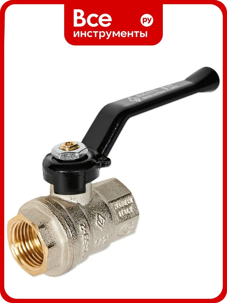 Шаровый кран, Bugatti, Bugatti OREGON 1/2" в/в ручка артикул 3000163 ИС.081010 03000163, латуни, подачи воды