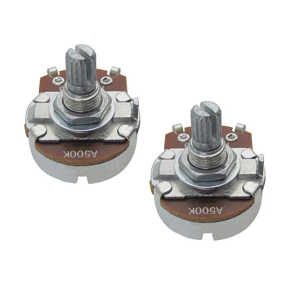 FLEOR Потенциометры для гитары 250K/500K 2pcs A500K