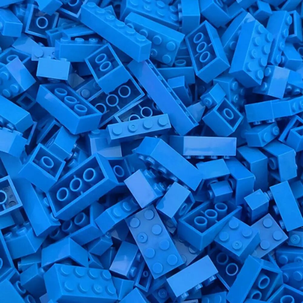 Конструктор Wishiot Классические Кирпичики Синий, 250g-240pcs, dark blue
