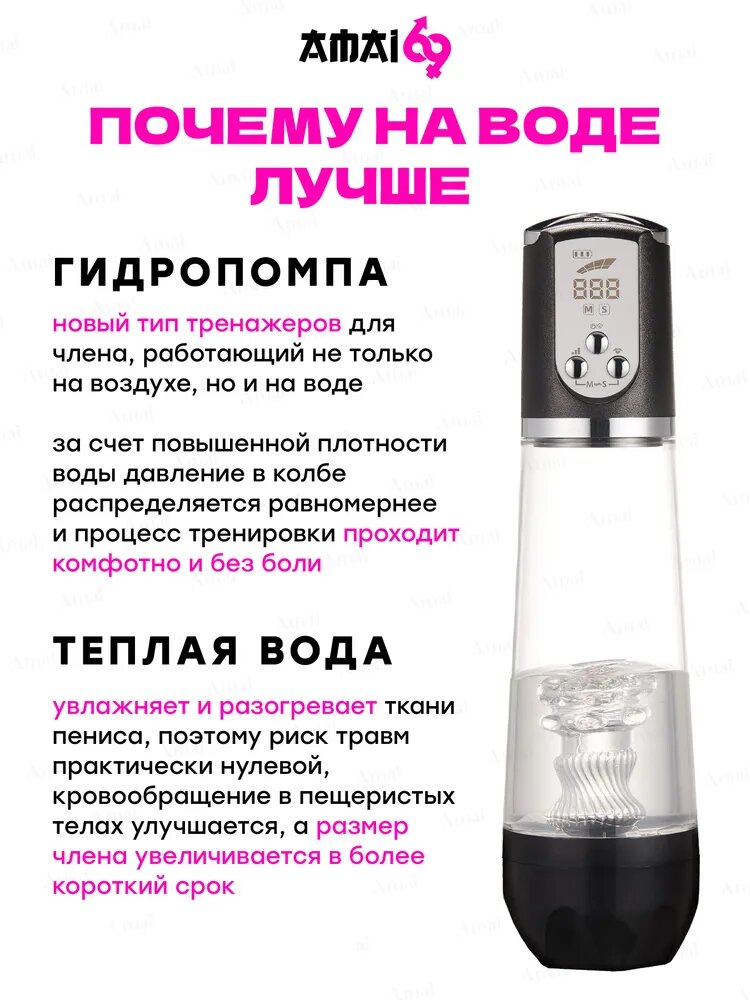 Гидропомпа вакуумная для увеличения члена