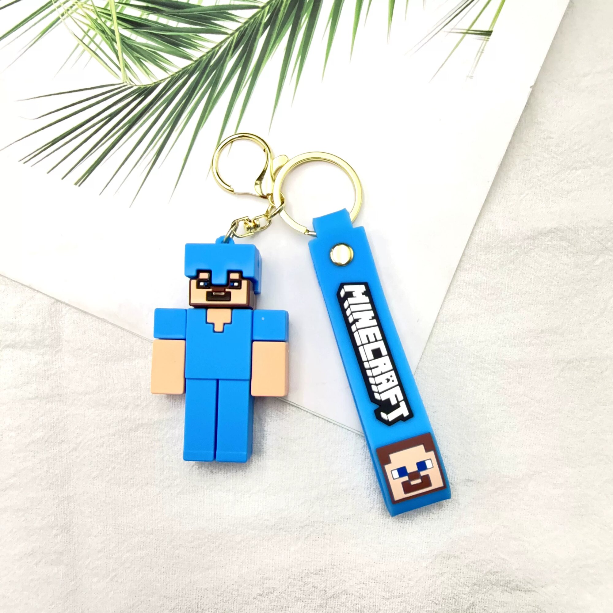 Minecraft игра в одном стиле кукла брелок кулон стерео периферийные устройства модная глухая коробка милая подвеска для