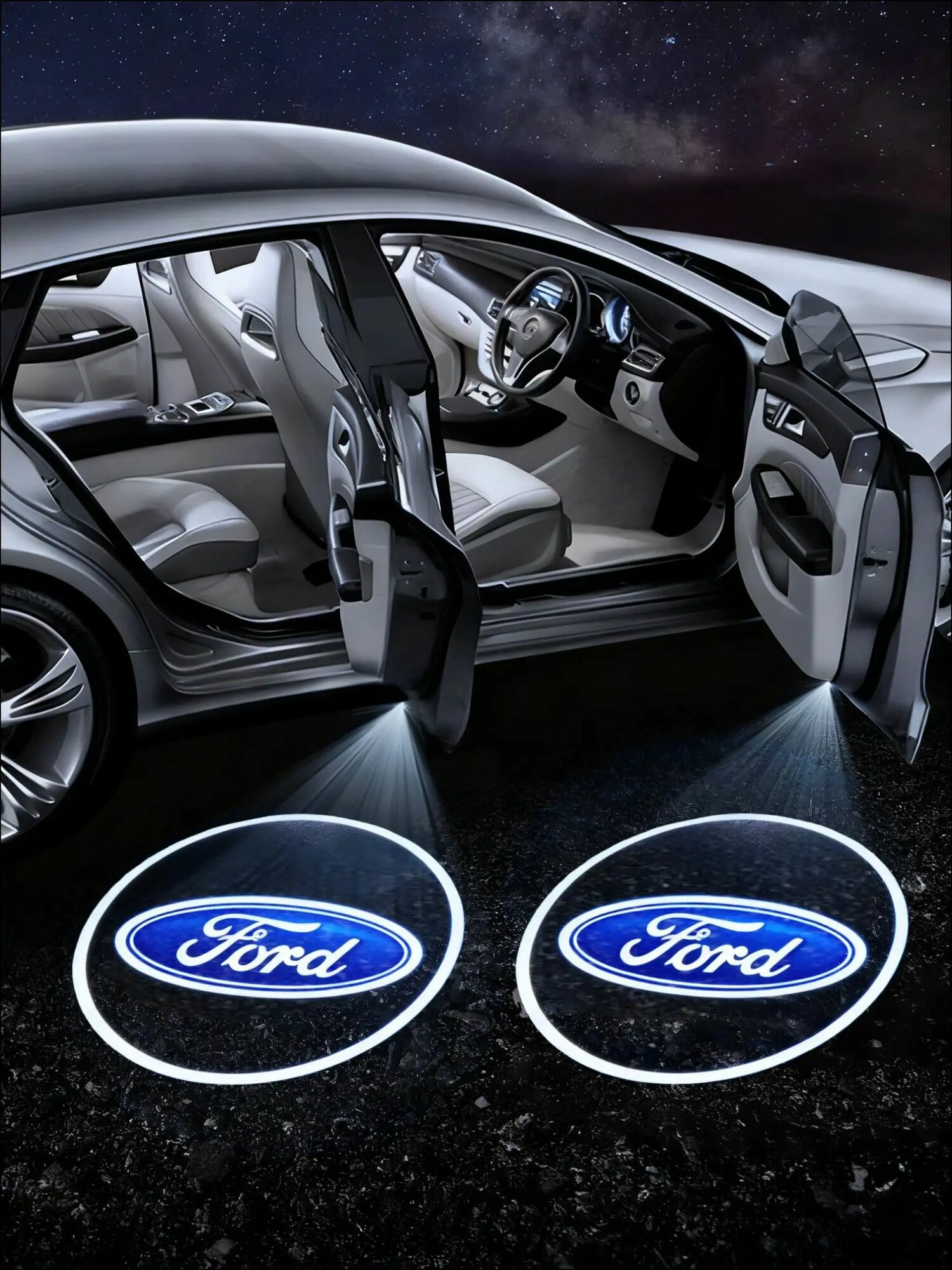 Проекция Логотипа Автомобиля; Подходит Для Ford Motor; 2 Шт.