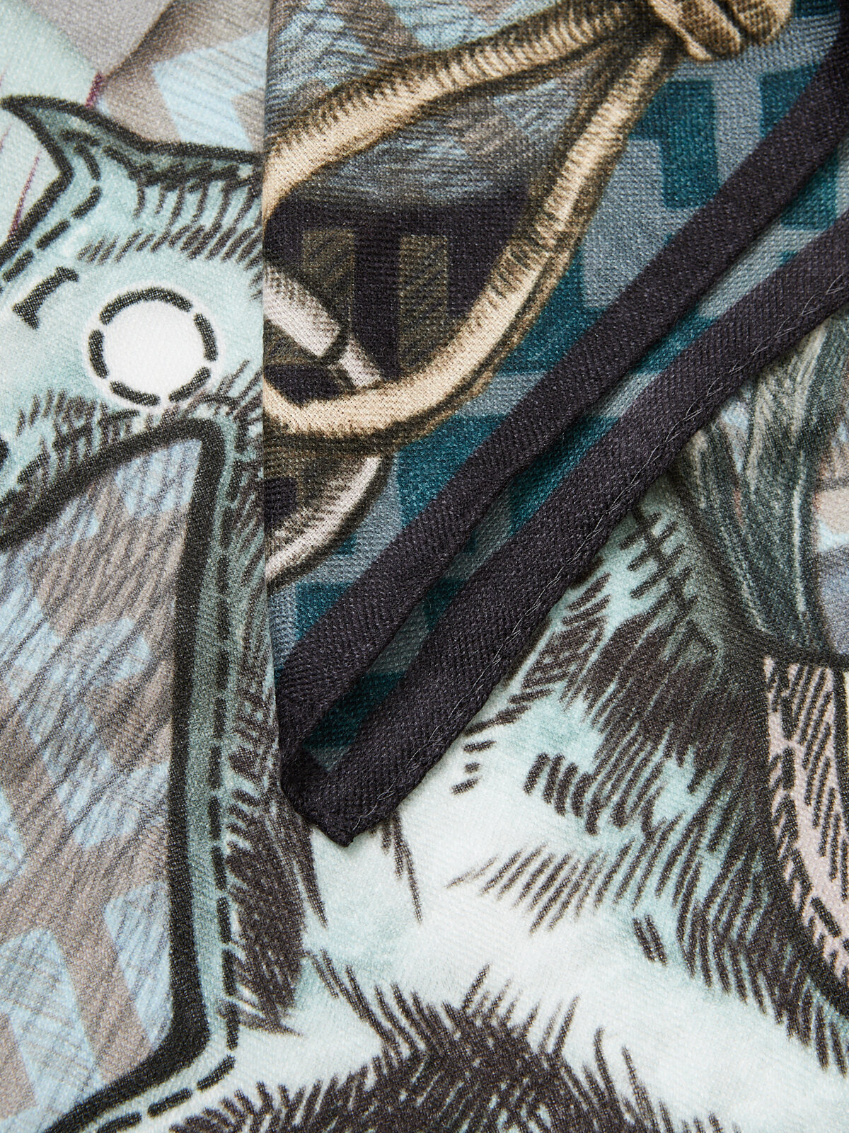 Платок ELEGANZZA для женщин,110х110 см, синий — фото 1