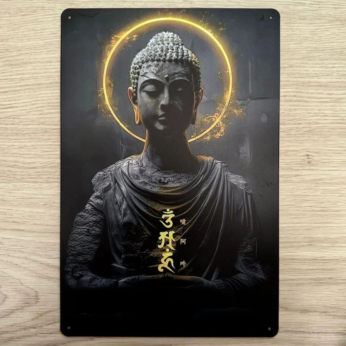 Табличка металлическая интерьерная Арт Будда Art Budda