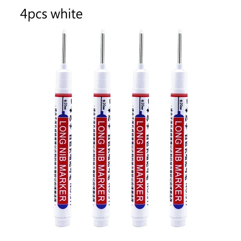 Водостойкие маркеры для металла 4/12 шт. 4 white