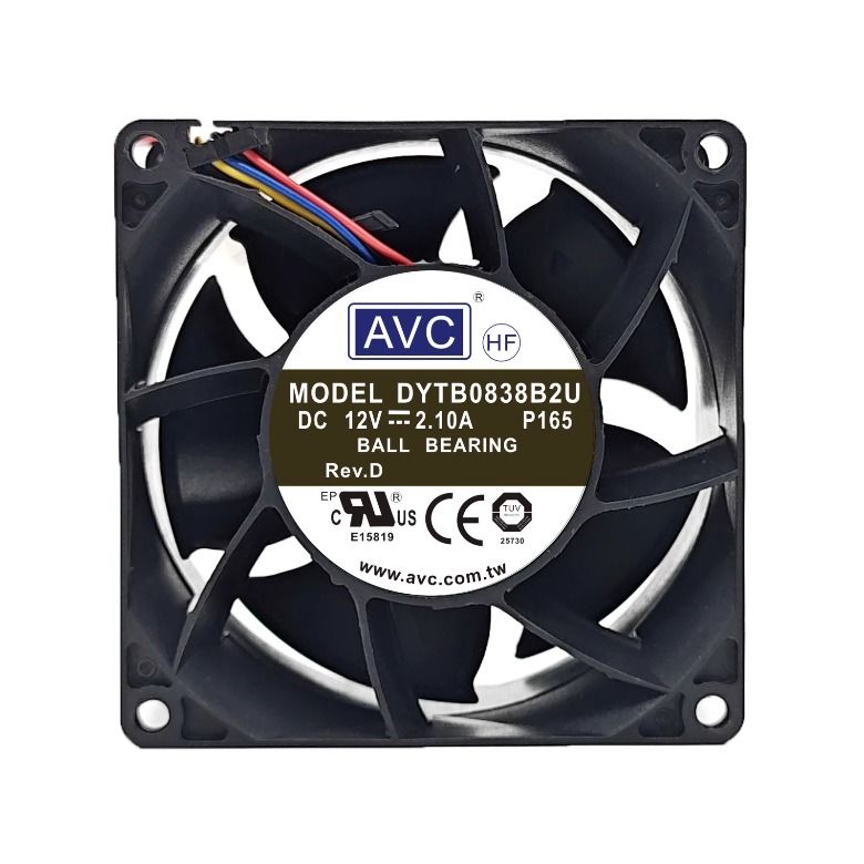 AVC DYTB0838B2U DC12V 2.10A 80 * 80 * 38 мм 8 см 4-проводной вентилятор охлаждения -