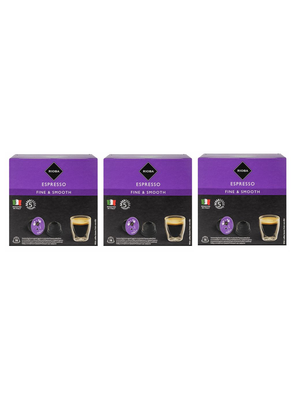 Rioba Кофе в капсулах Dolce Gusto Espresso 16 шт, 112 гр, 3 уп