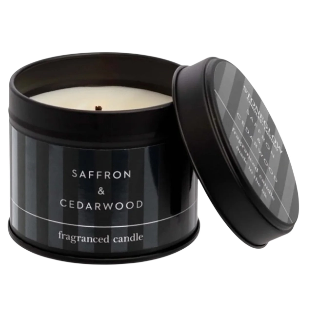 Свеча для дома Стоунглоу Шафран и Кедр 180 гр - Safroon and Cedarwood