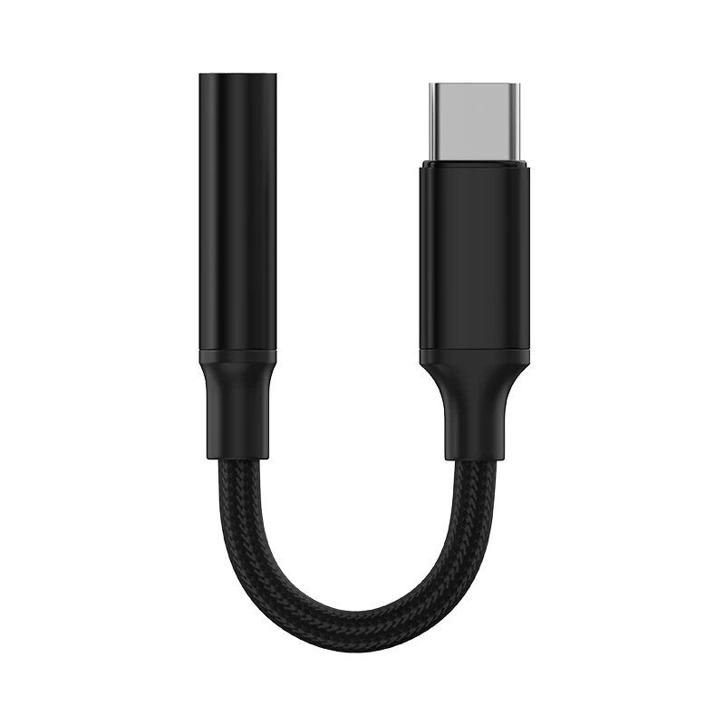 Аудиоадаптер Type C на 3,5 мм TekaGene Black