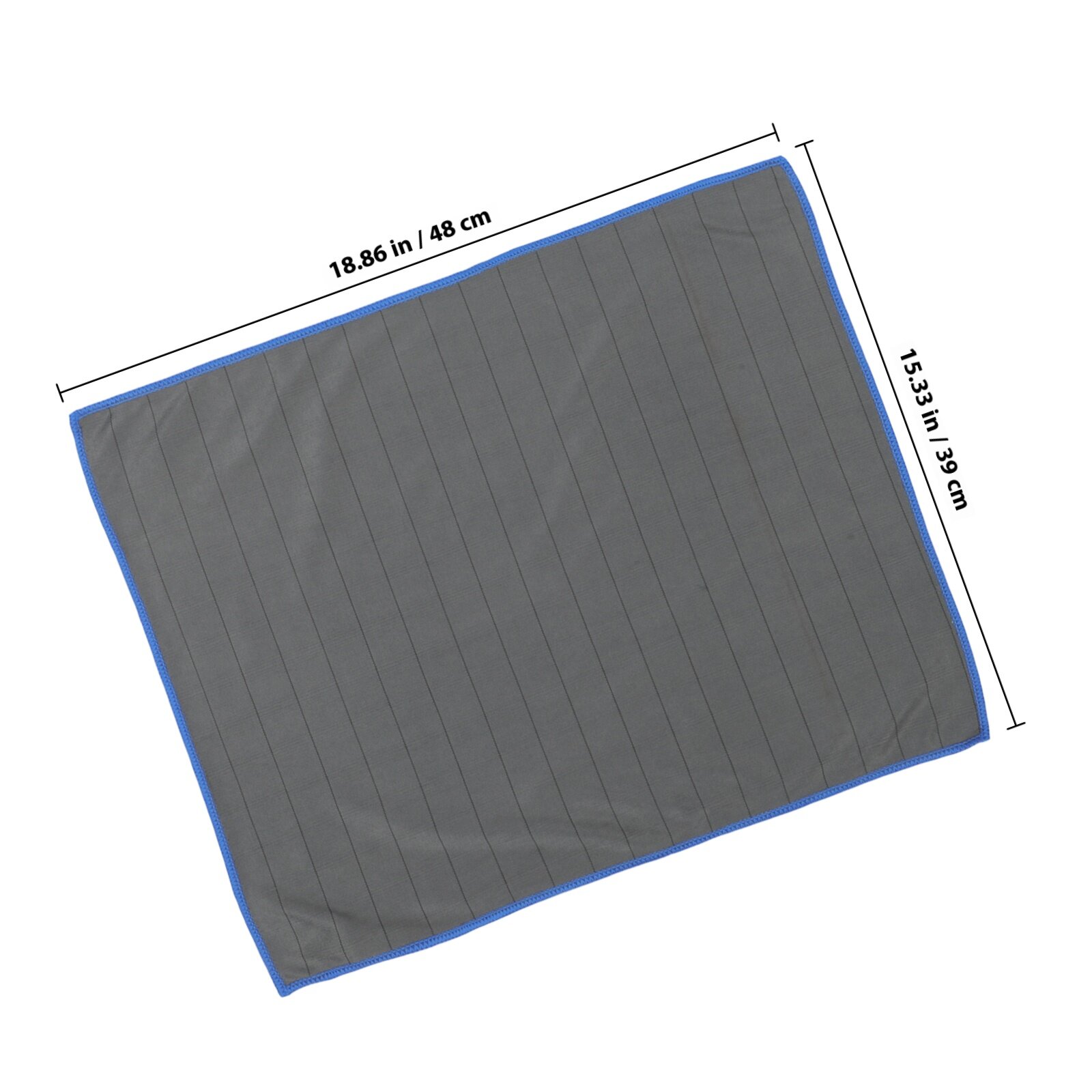 Салфетка Для Уборки Машины Из Микроволокна Голубая 48.00X39.00X0.50Cm