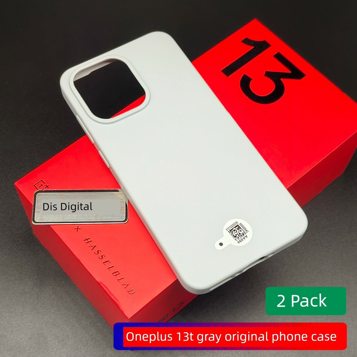 Чехол для OnePlus 13T, оригинал, ТПУ, ударопрочный, серый, 2 шт