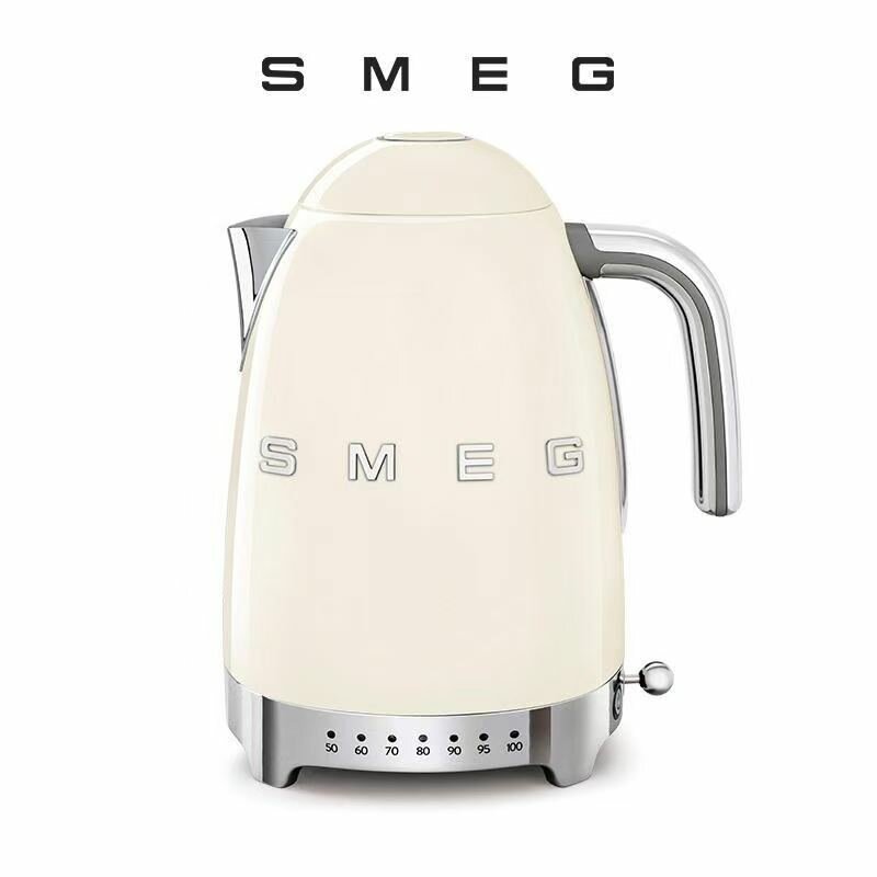 Чайник SMEG KLF03CREU, объем 1,7 литра, мощность 2400 Ватт, функция поддержания температуры