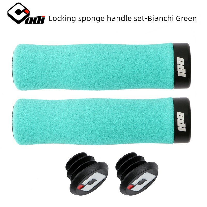 ODI Спонжевые рукоятки для велосипеда комплект из двух зеленых Bianchi для складных велосипедов