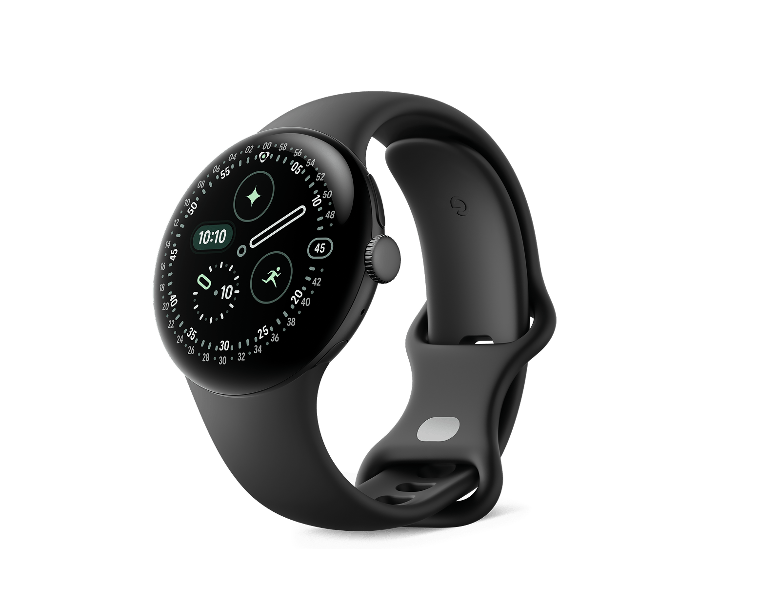 Умные часы Google Pixel Watch 4 Wi-Fi 41mm Matte Black Aluminum case / Obsidian Active Band