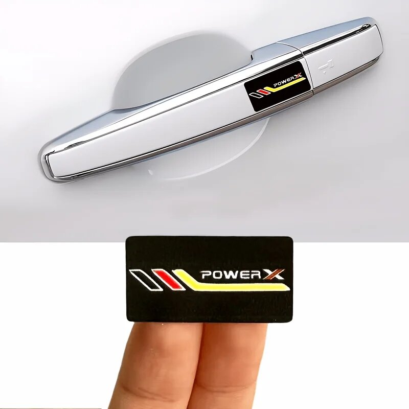 Наклейки Power X на авто, 8 шт.