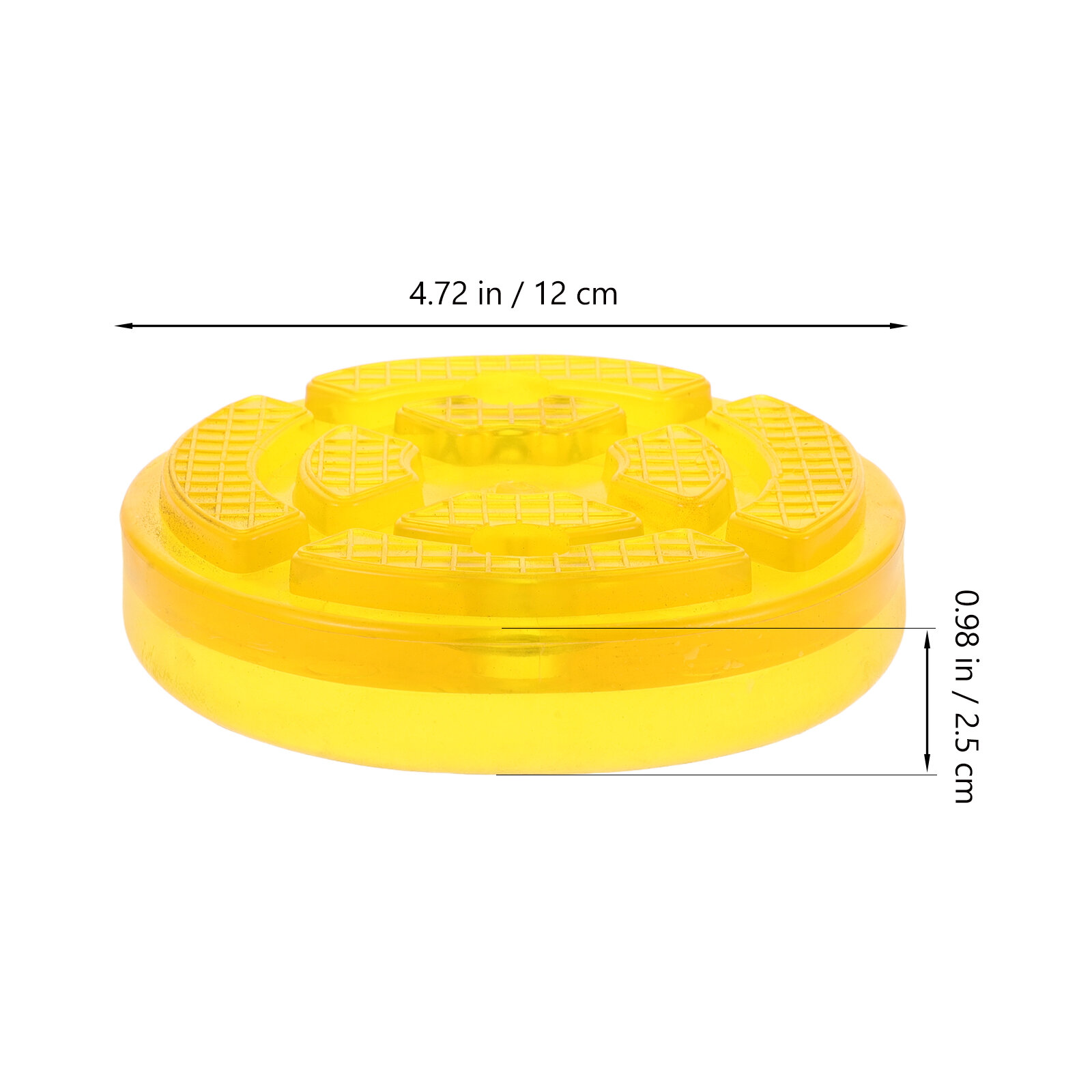 Подставка Для Джека Из Укрепленной Резины Желтого Цвета 12.00X12.00X2.50Cm