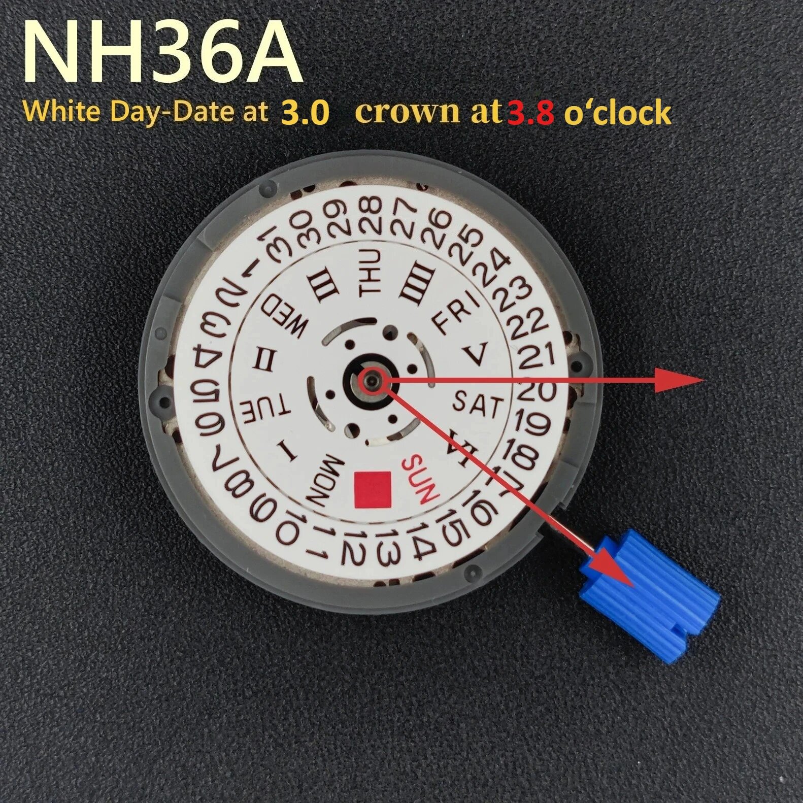 Механизм LENNIK NH36 NH36A NH36-White-3.8
