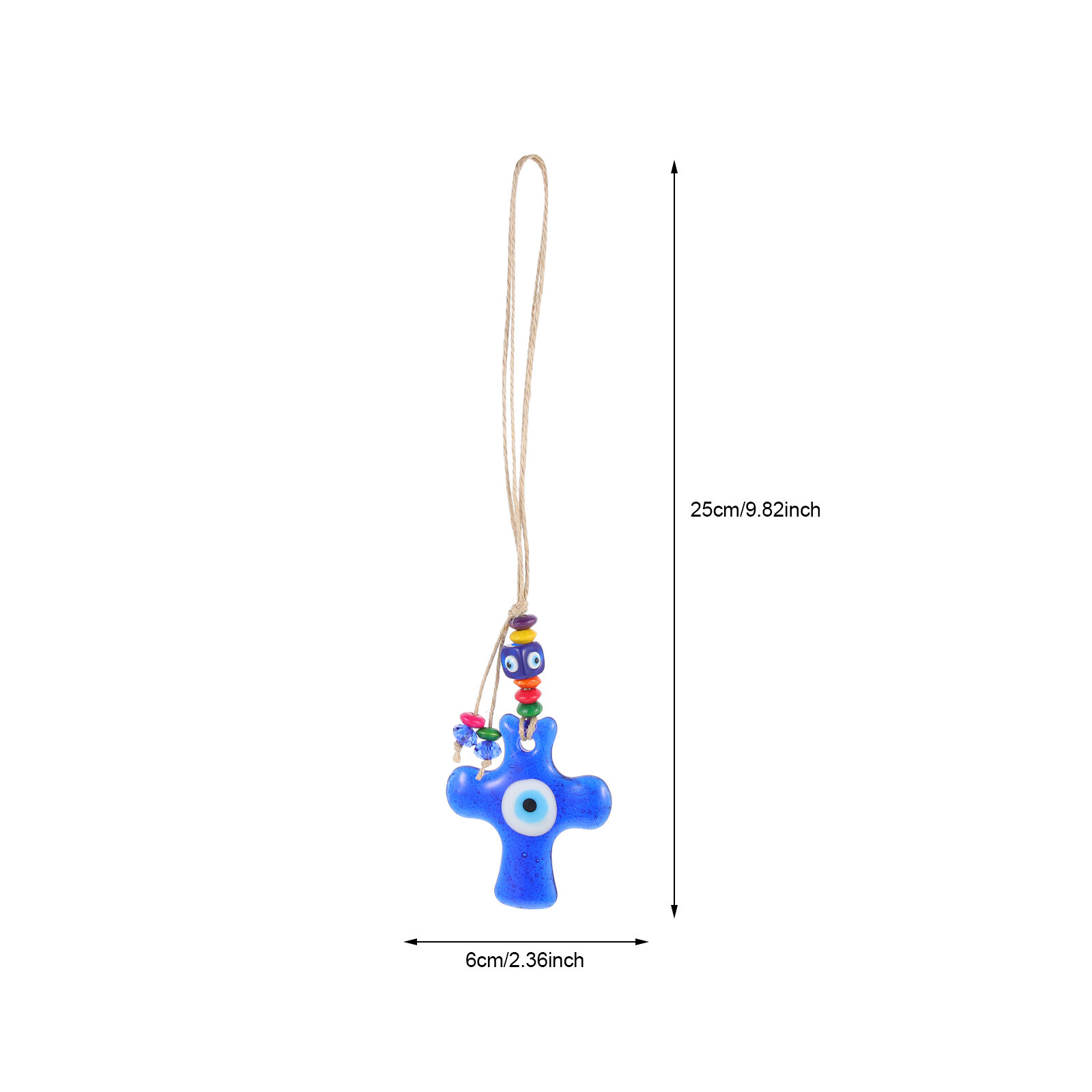 Голубой Подвеска В Forme Глаза 2 Штуки Украшение Для Дома И Машины 25X6Cm