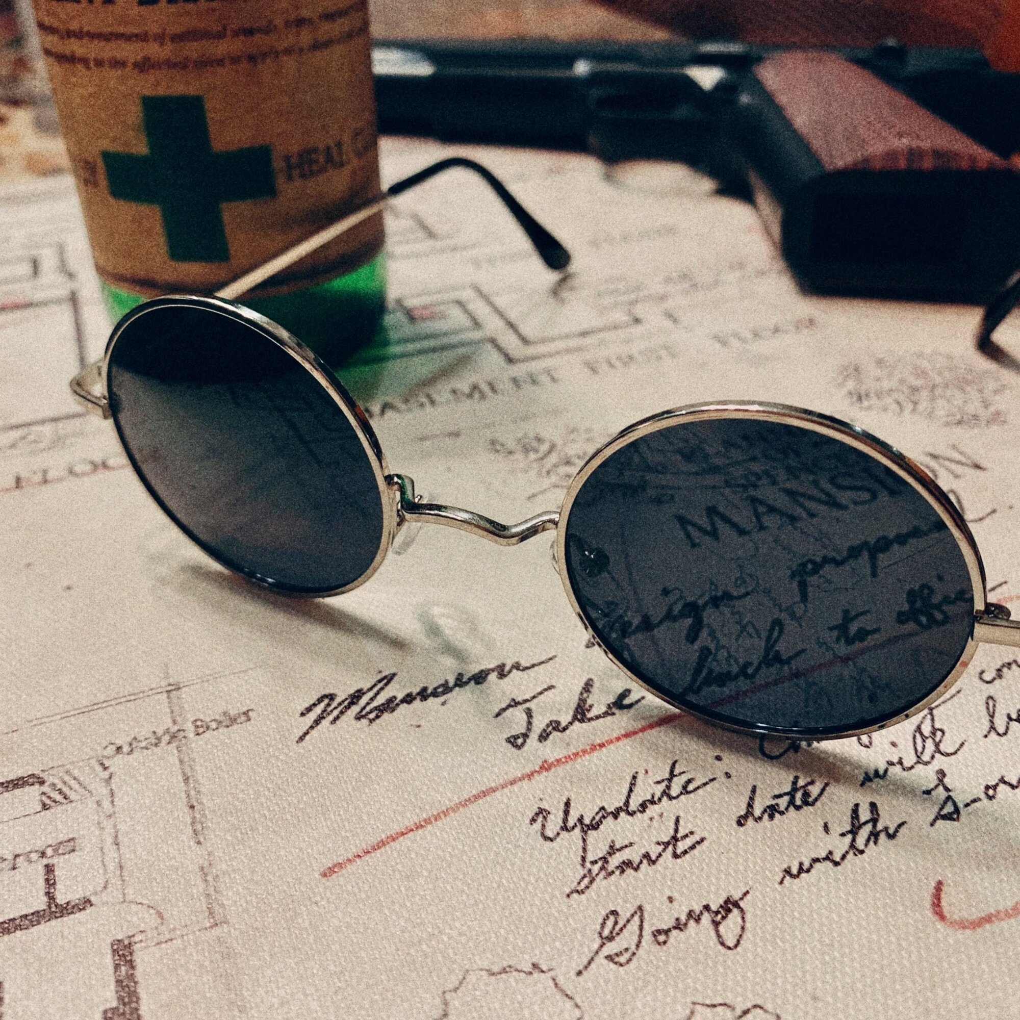 Karl Heisenberg Косплей очки и шляпа Sunglasses