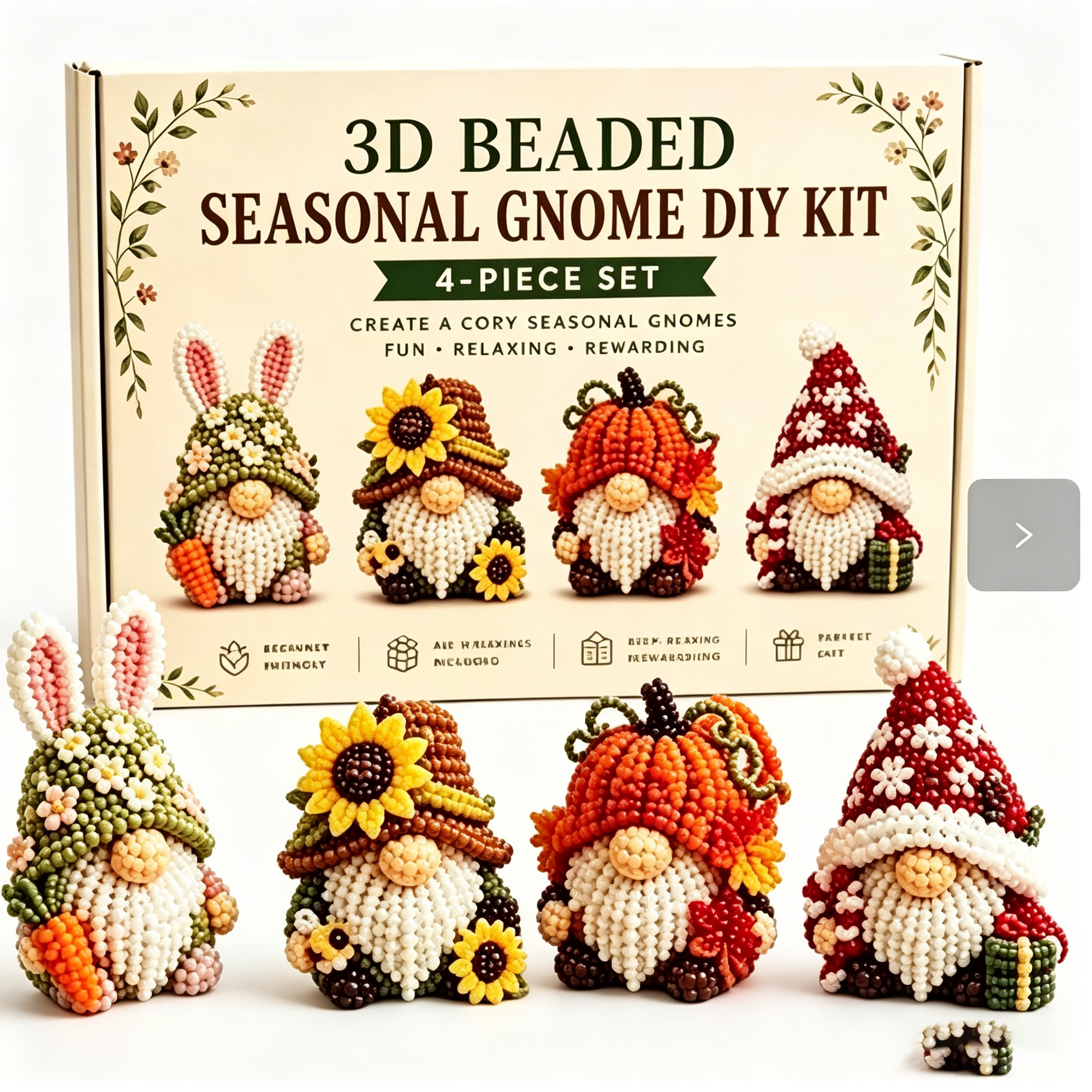 3D Набор для бисероплетения DIY, фигурки животных, творческий подарок детям