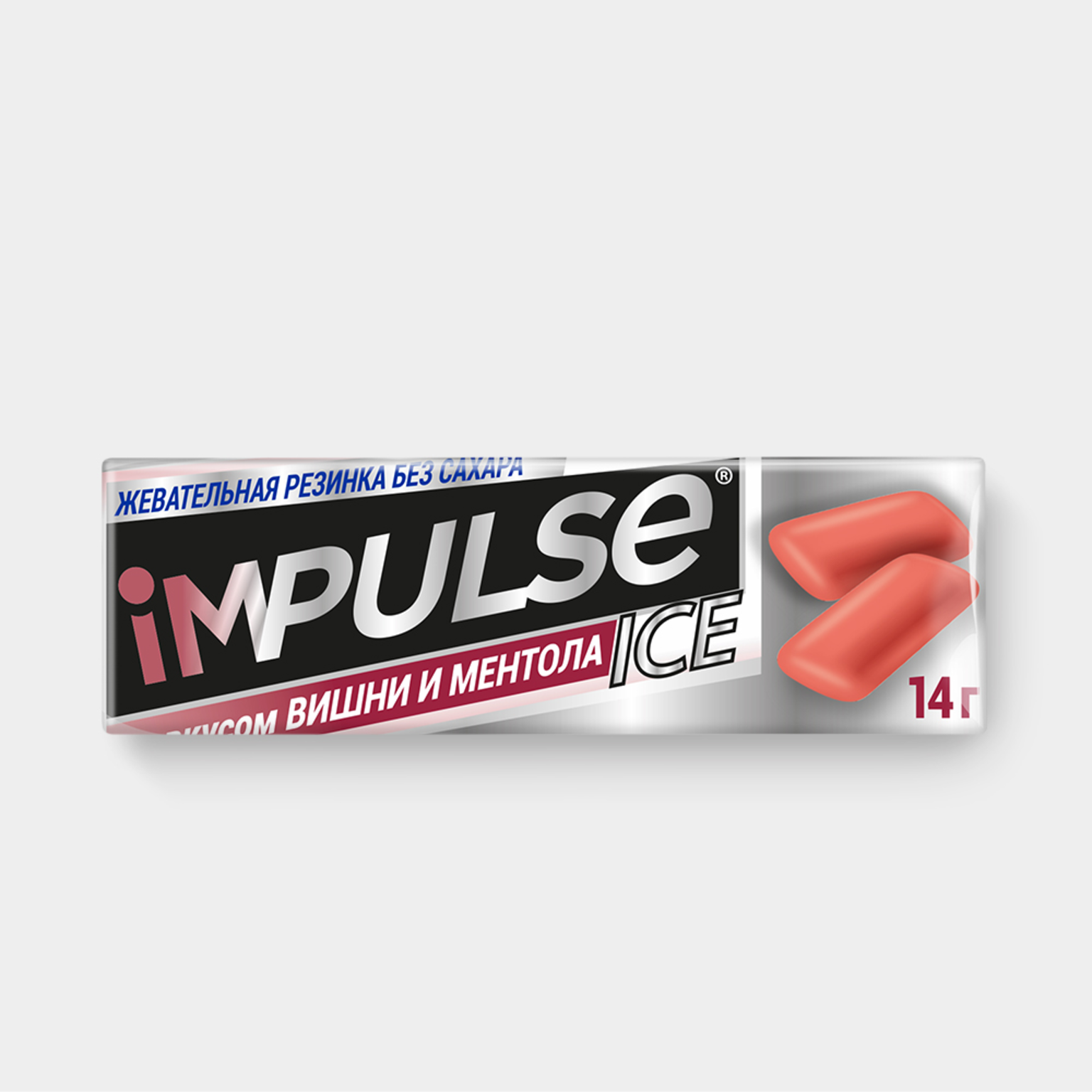 Impulse ICE, жевательная резинка со вкусом вишни и ментола, 14 г