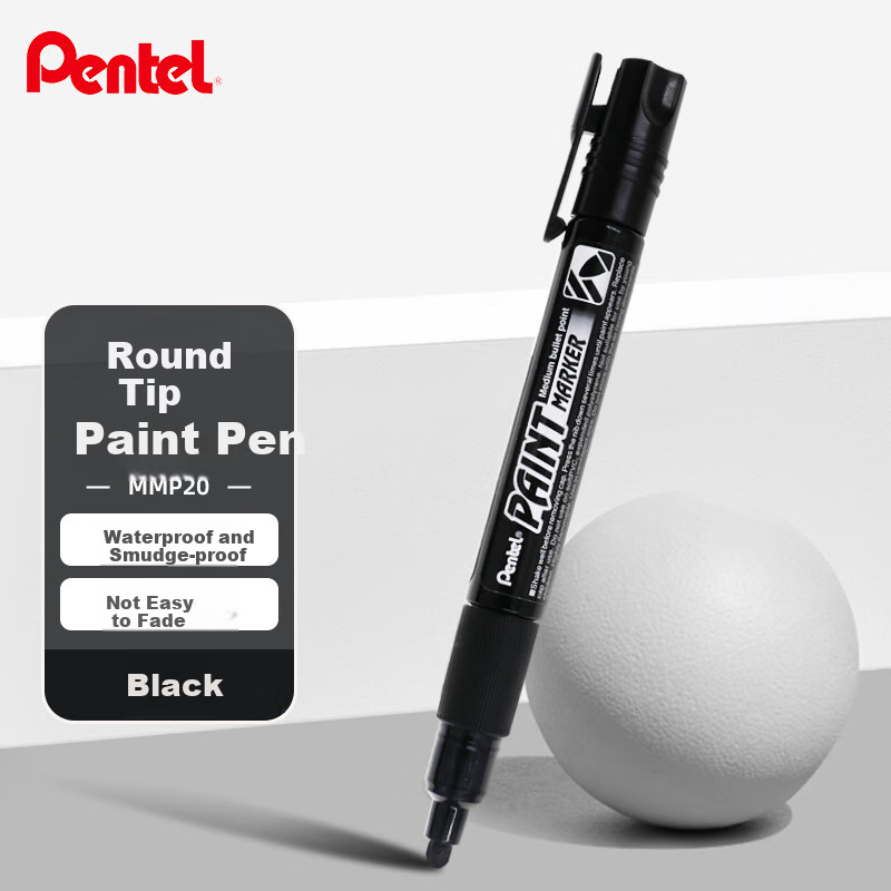 Pentel цветной круглый маркер для рисования MMP20 водостойкий быстросохнущий рекламный маркер зеленый одиночный