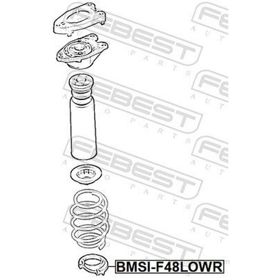 FEBEST BMSIF48LOWR Проставка пружины BMW F39/F60 зад. нижн.
