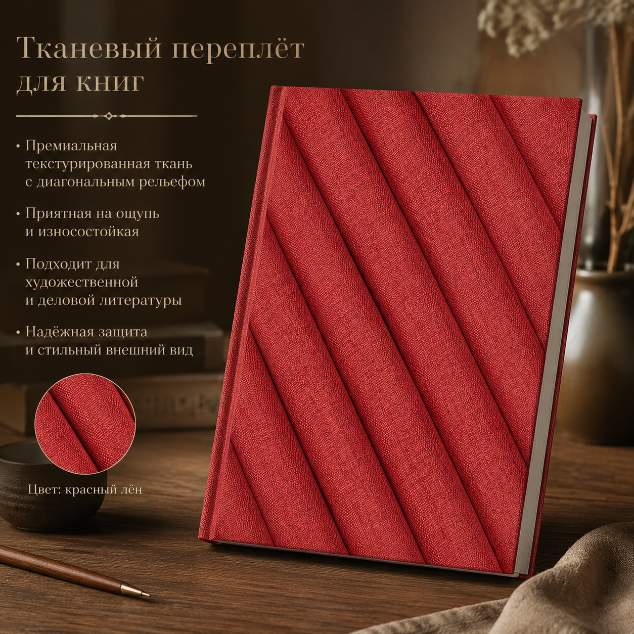 1 шт. имитация льняной ткани с бумажной основой для изготовления бархатной коробки для переплета книг