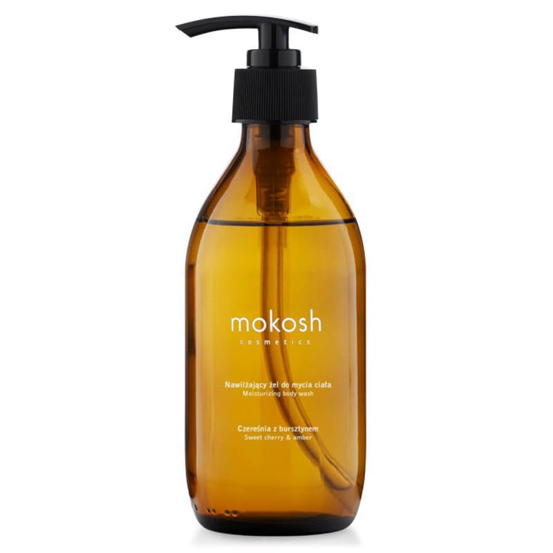 Средство для душа Mokosh Moisturizing Body Wash Sweet Cherry and Amber Увлажняющий гель для душа - Черешня с янтарем 300 мл