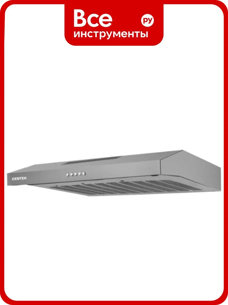 Вытяжка Centek козырьковая, ширина 60 см, 350 м3/час (120 Вт), 3 скорости, LED CT-1801-60 INOX