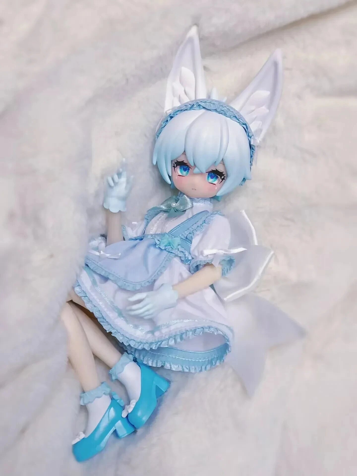Кукла MINISO Ufdoll Tea Drink Series, светло-голубой, Open box confirm