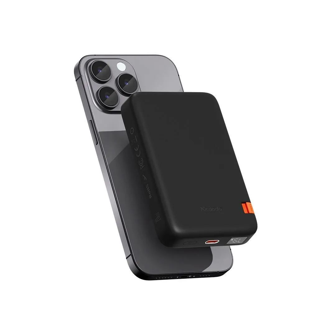 Внешний аккумулятор Power Bank MagSafe 10000mAh / Mcdodo MC-5101 / Black