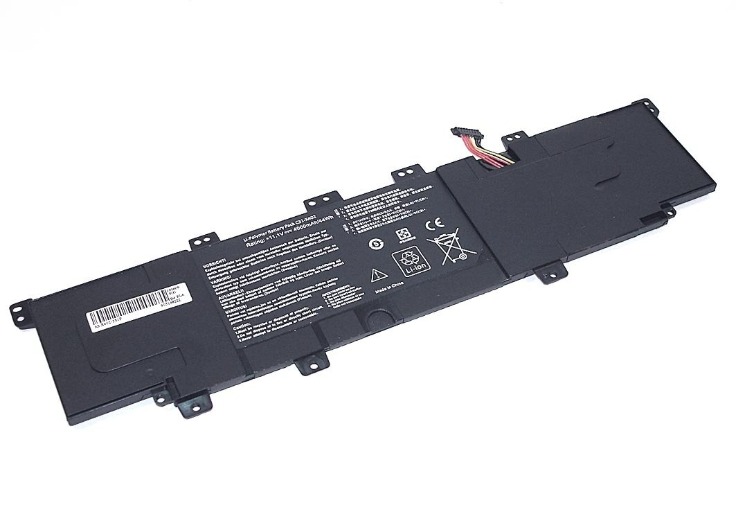 Аккумуляторная батарея для ноутбука Asus X402 11.1V 4000mAh OEM черная