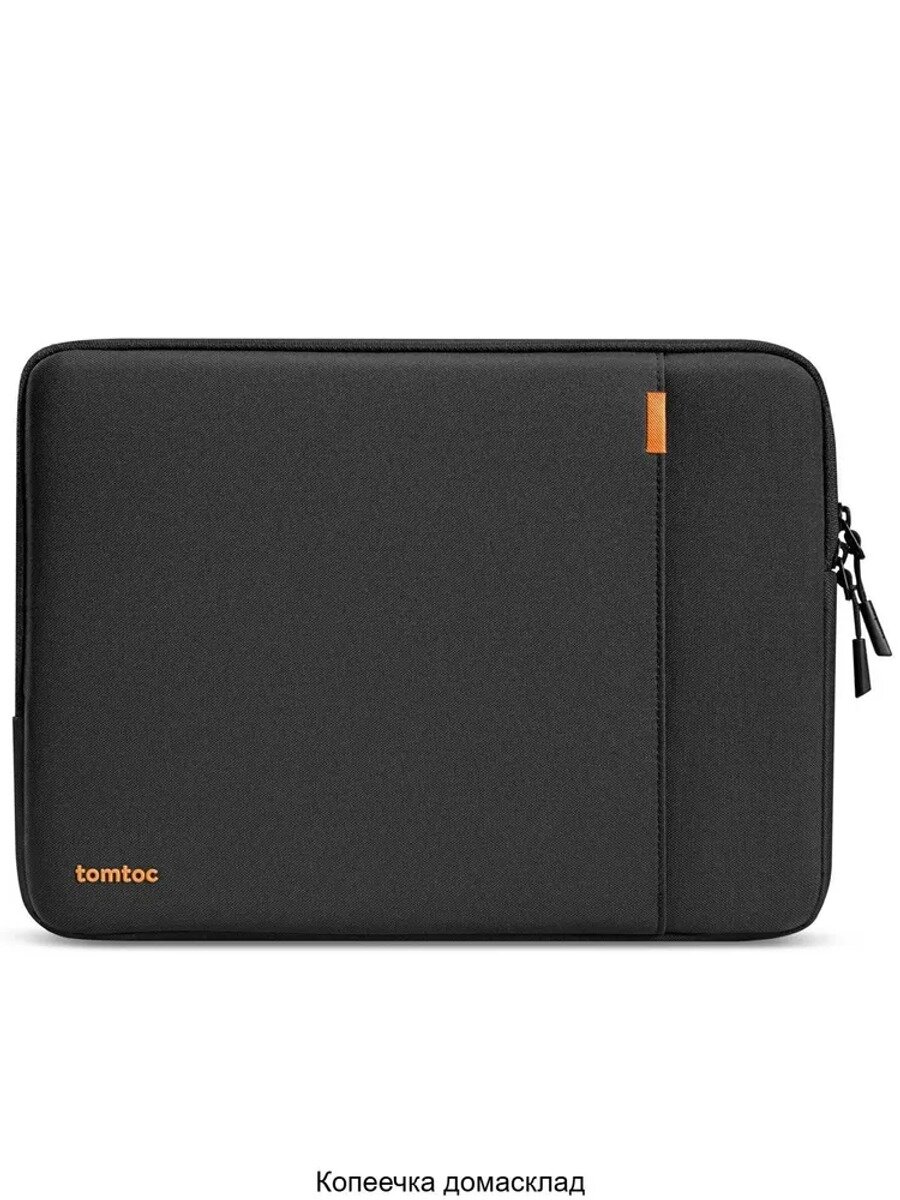 Чехол Tomtoc Defender A13 для ноутбука 16 дюймов, черный, на молнии