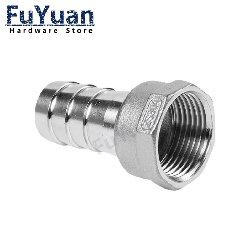 Соединитель для шлангов из нержавеющей стали 304 1/2", 6MM Barb
