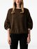 Свитер American Vintage Ribbed-knit logo-patch sweater, размер M-L, , brown