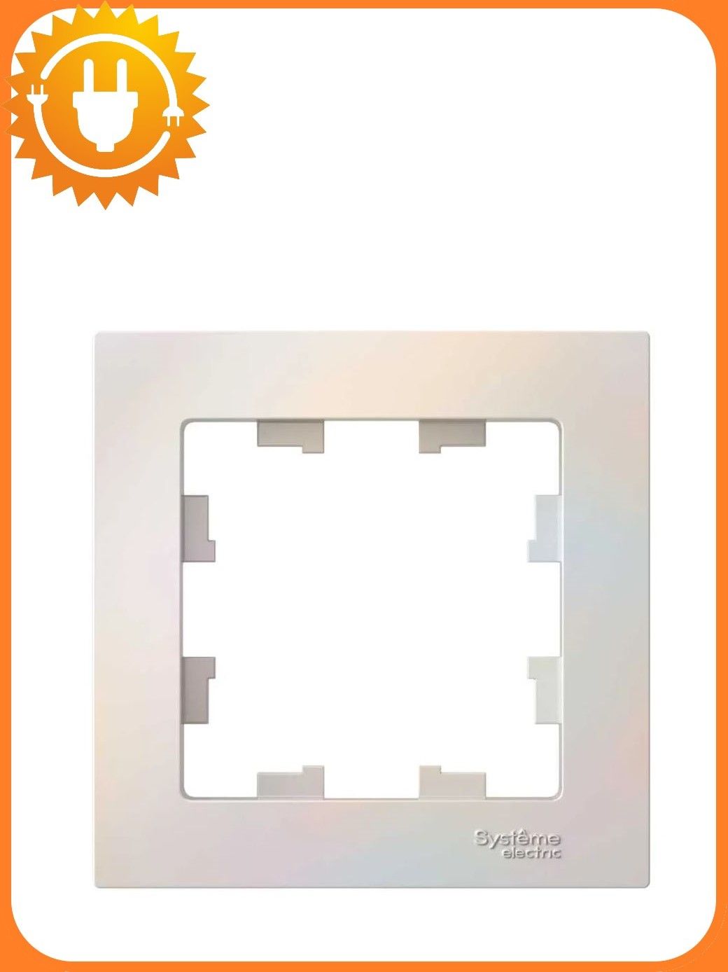 Рамка 1-м Systeme Electric Atlas design Жемчуг ATN000401