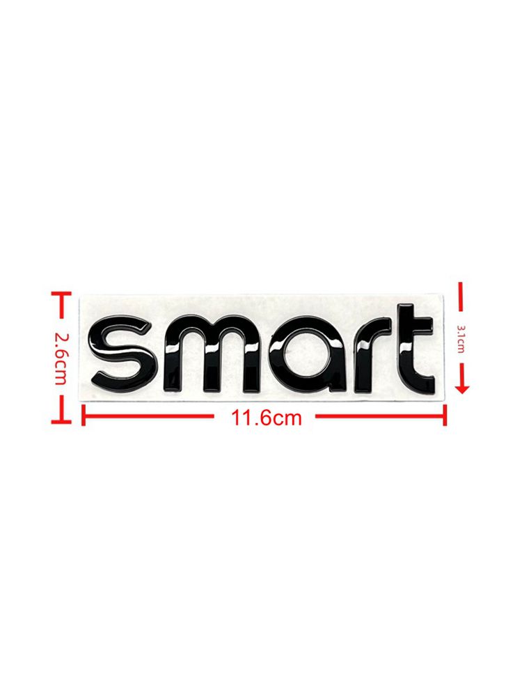 Глянцевый черный-Для SMART FORTWO 451 logo задний логотип, стикер с английской буквой 2009-2014