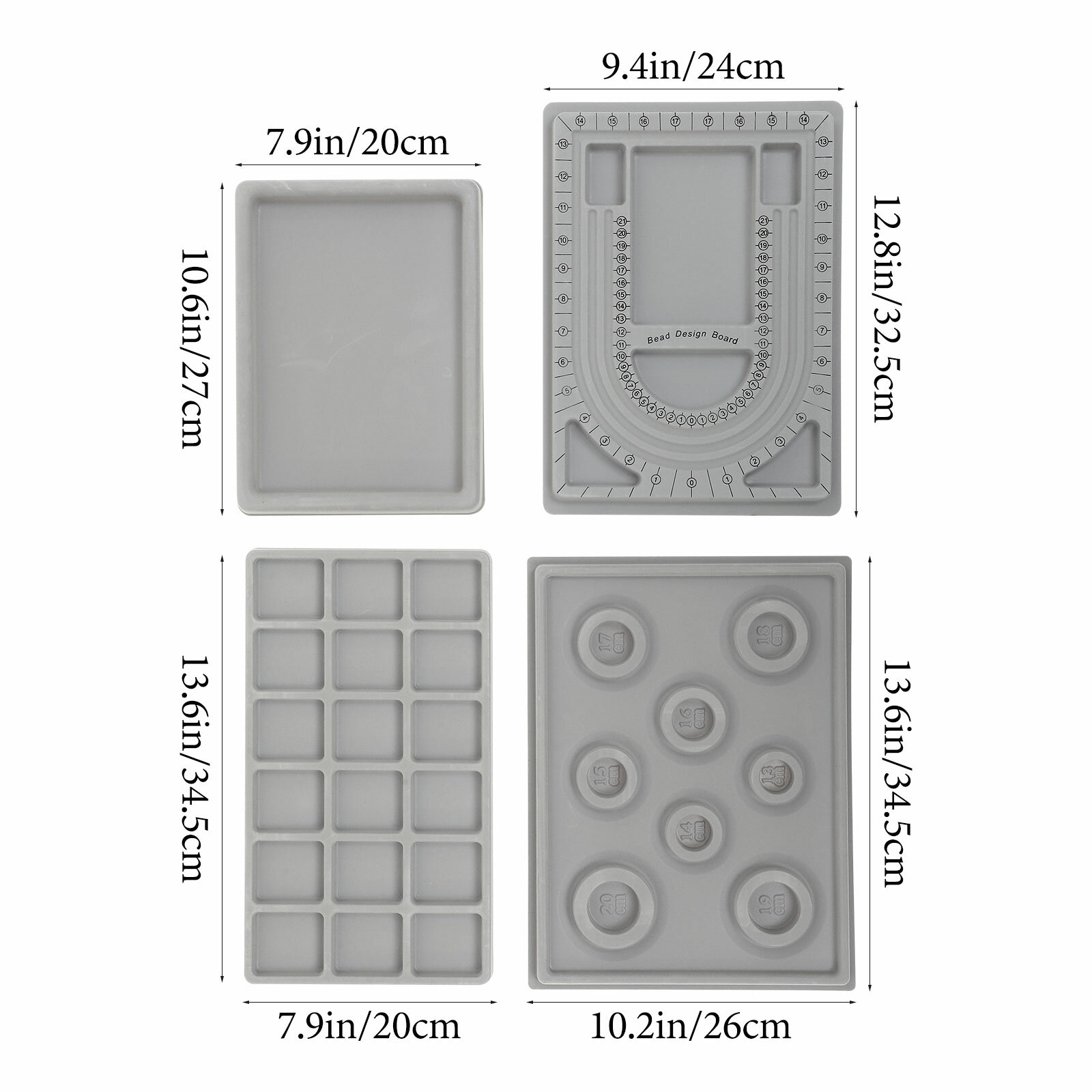 Подставка Для Бисера 4 Штук Доска Для Создания Ювелирных Изделий 27X20Cm
